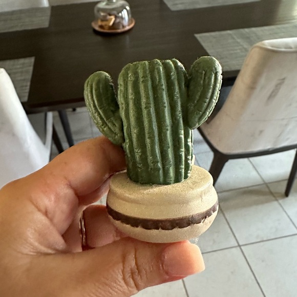 Design | Green Cactus Decor With Sand Base | Poshmark